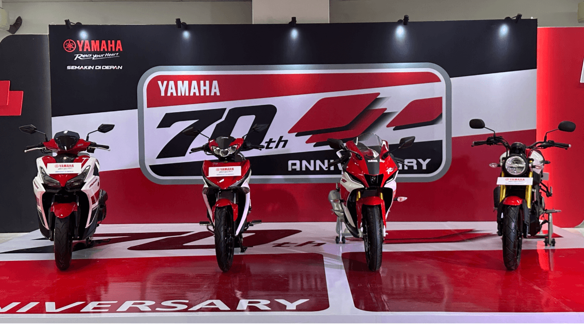 Livery Ikonik 70 Tahun Yamaha Resmi Hadir di Indonesia - Halotomotif